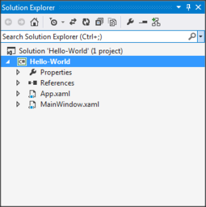 hello-world-wpf-step-by-step-solution-explorer - Techno Thirsty